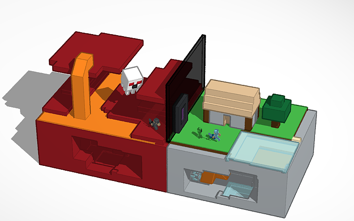 3D design minecraft Vr - Tinkercad
