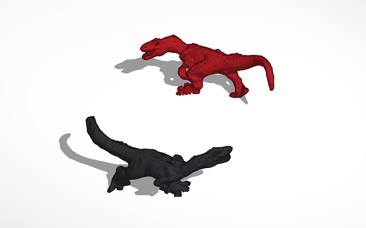3D design dinosaurs - Tinkercad