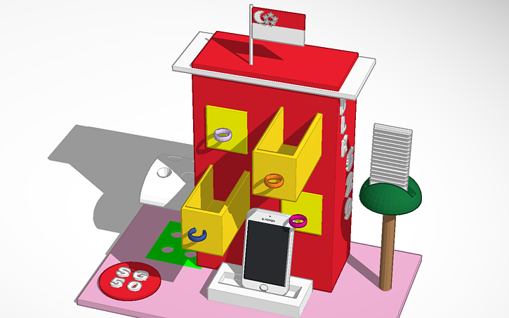 3D design HDB Flat Desk Tidy-2n6-Xin Yi - Tinkercad