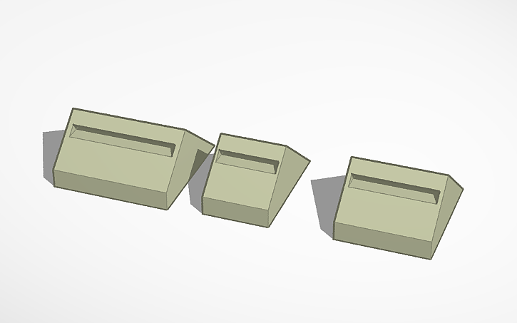 3D design Watch band adjusters for side view - Tinkercad