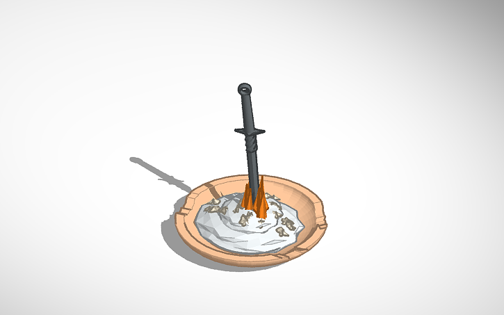 3D design Dark Souls III Firelink Shrine Bonfire - Tinkercad