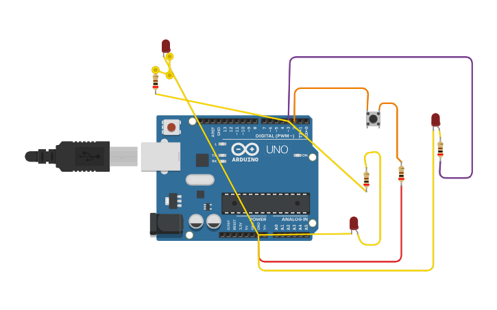 Circuit design push button - Tinkercad Circuit design push button - Tinkercad