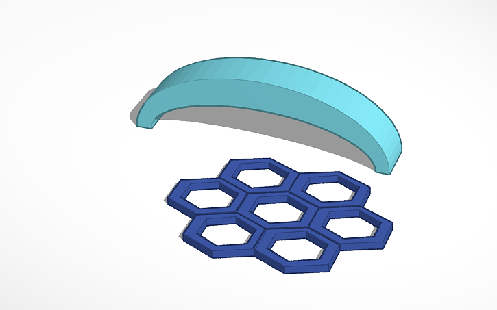 3D design honeycomb - Tinkercad