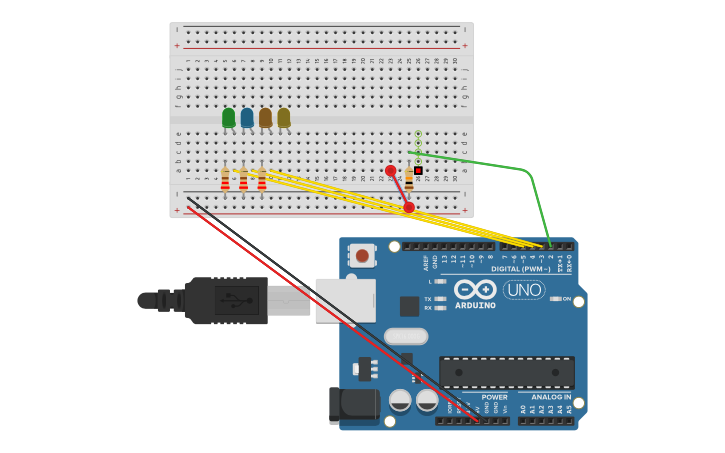 Circuit design Spaceship Interface | Tinkercad