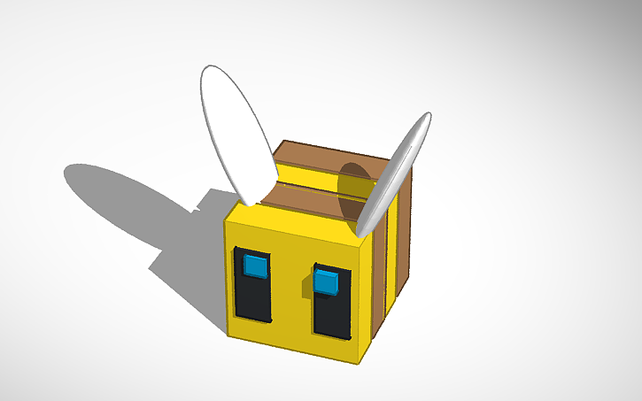 3D design Mincraft Bee - Tinkercad