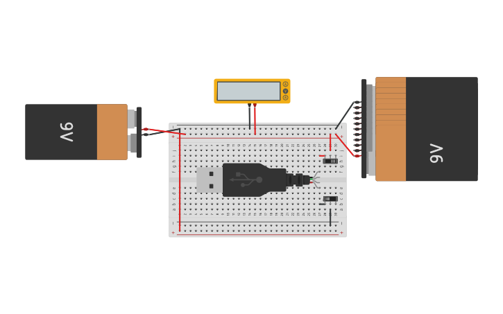 Circuit design USB killer - Tinkercad