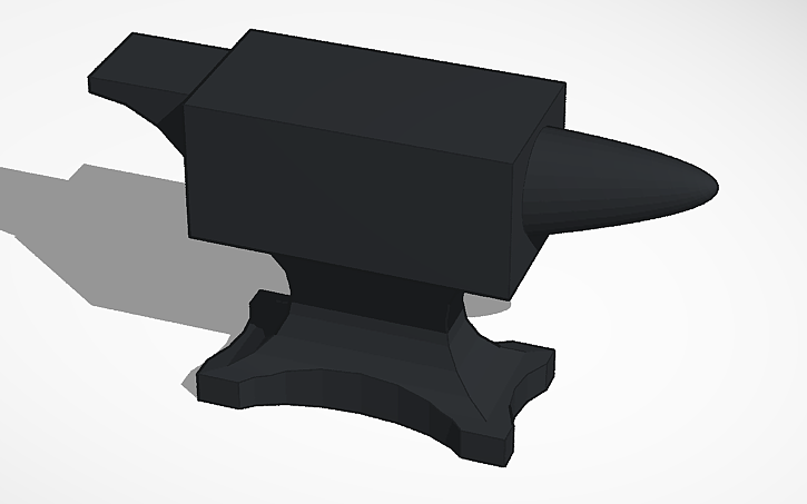 3D design adskThrowChallenge Anvil - Tinkercad
