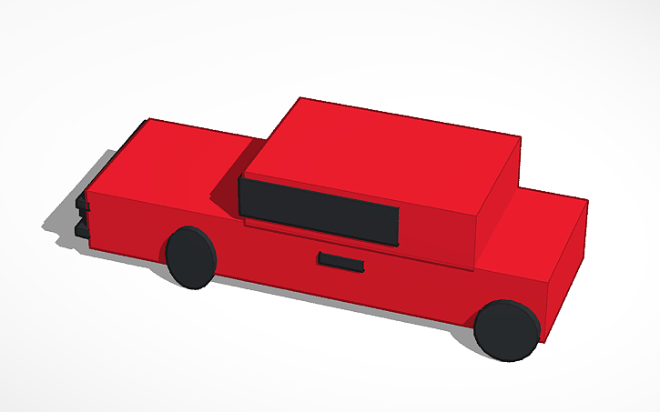 3D design muscle car - Tinkercad