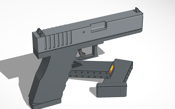 3D design Glock - Tinkercad