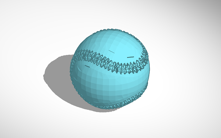 3D design Softball - Tinkercad