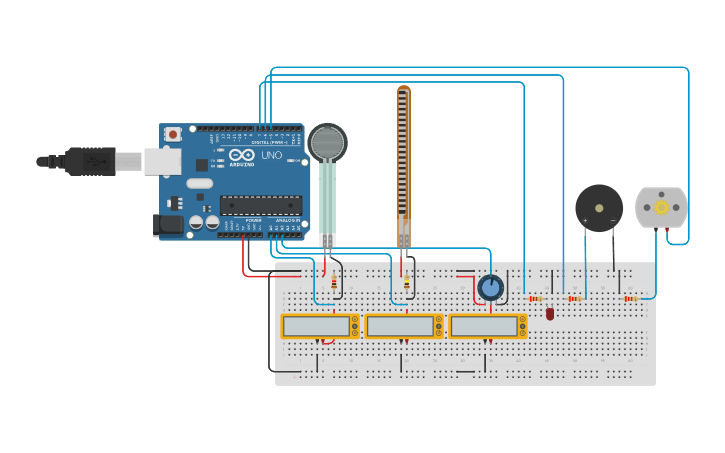 Circuit design Ejercicio 12 taller - Tinkercad