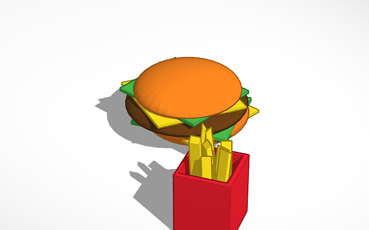 3D design Burger - Tinkercad