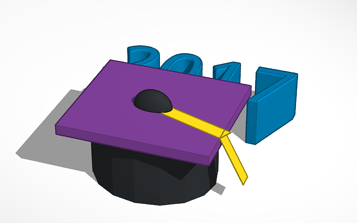 3d Design 2017 Grad Cap Tinkercad