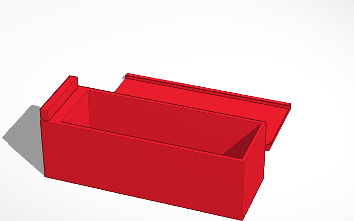 3D design Slide top box - Tinkercad
