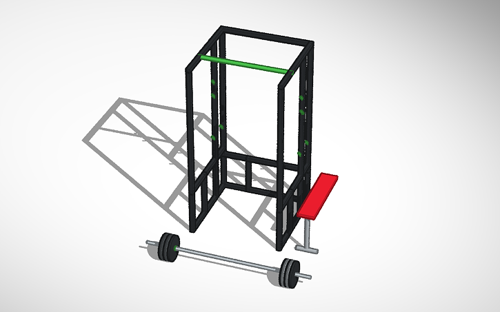3D design Copy of Full Power Rack - Tinkercad