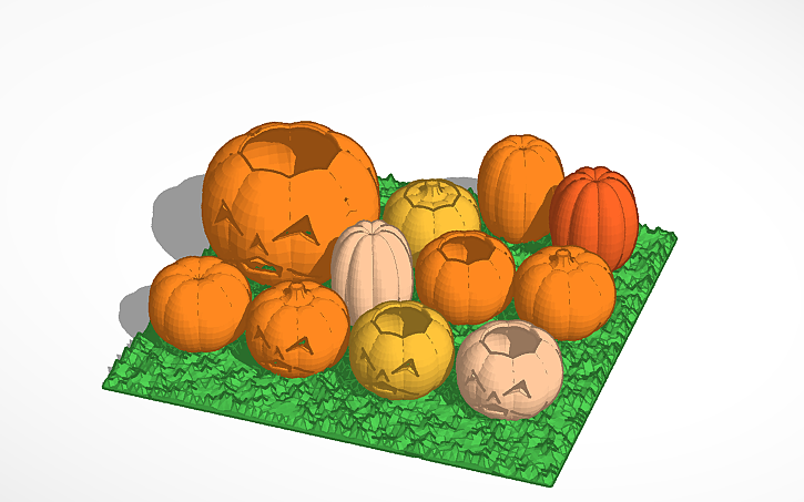 3D design Pumpkin Patch - Tinkercad