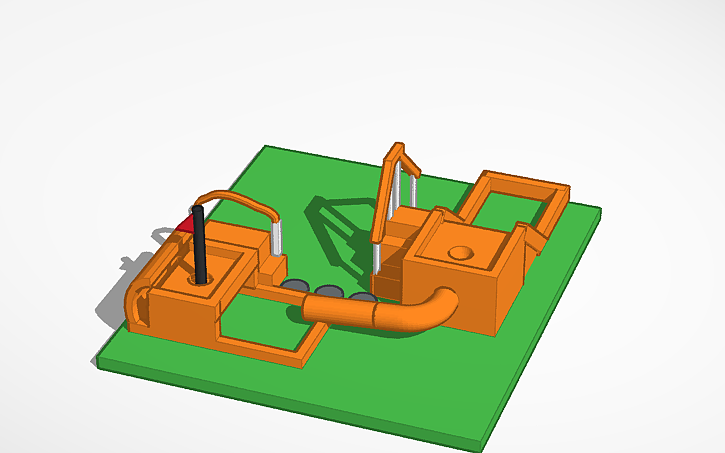 3D design golf course i - Tinkercad