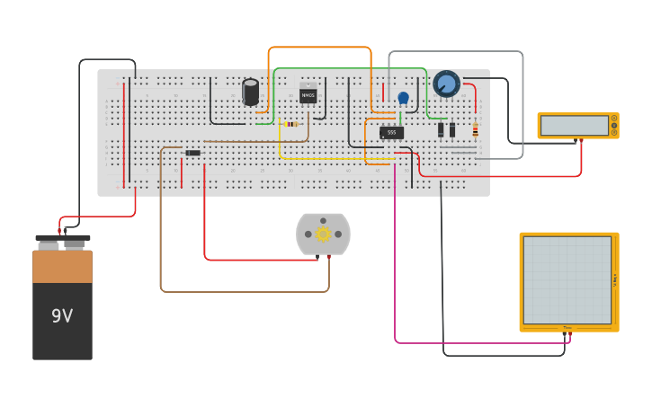 Circuit design Circuito PWM - Tinkercad