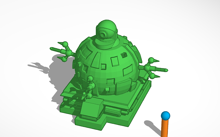 3D design Technodrome - Tinkercad