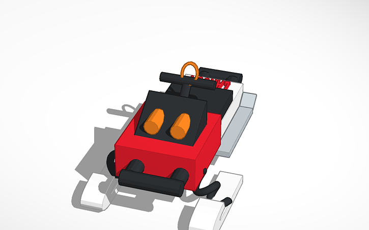 3D design snowmobile - Tinkercad