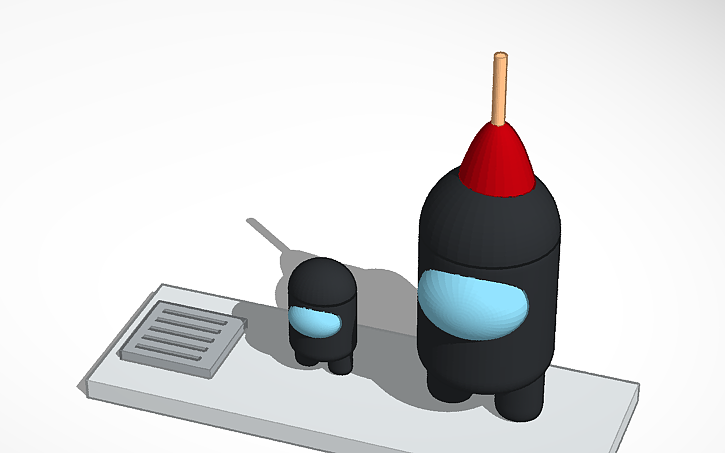 3D design AMONG US PRUEBA 2 - Tinkercad