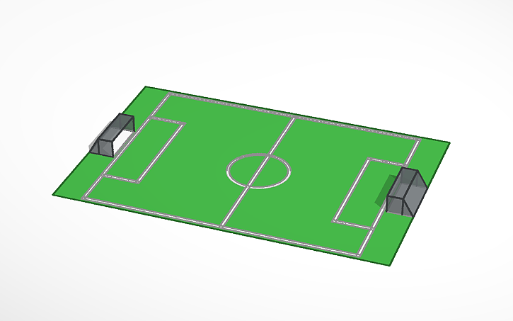 3D design football court - Tinkercad