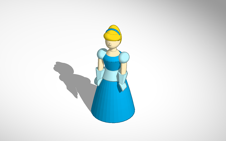 3D design Cinderella - Tinkercad