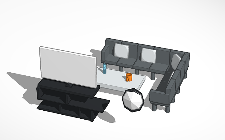 3D design sofa | Tinkercad