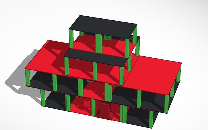 3D design Modern Box House | Tinkercad