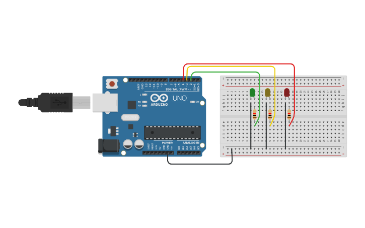 Circuit design LED BLINKING ARDUINO - Tinkercad