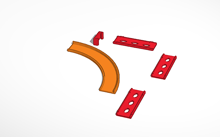 3D design Hotwheels Track - Tinkercad