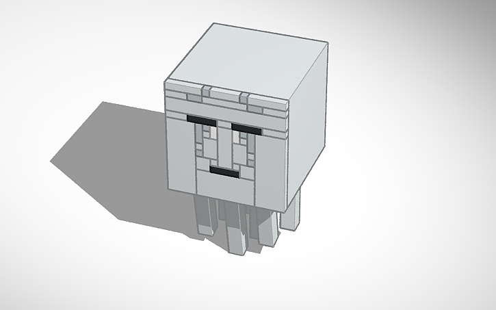 3D design Minecraft Ghost #minecraft - Tinkercad