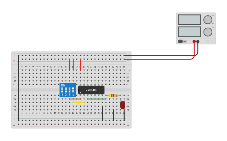 Circuit design portas e ou | Tinkercad