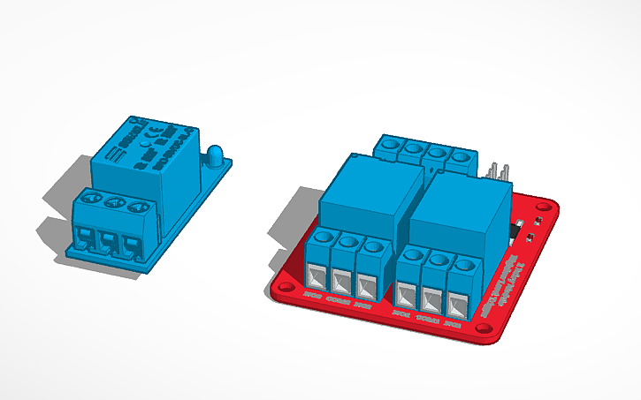 3d Design Copy Of Arduino 2 Relay Module Tinkercad