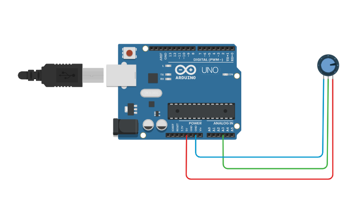 Circuit design Arduino Aufgabe 1 | Tinkercad