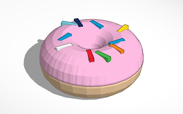 3D design donut | Tinkercad