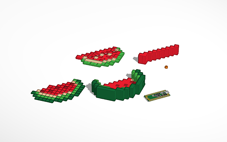 3D design Minecraft KeyPad | Tinkercad