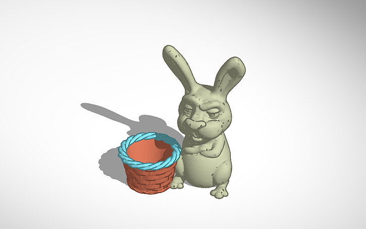 3D design Easter Bunny | Tinkercad