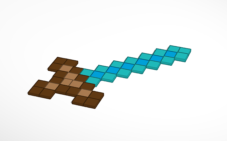 3D design DIAMOND SWORD | Tinkercad