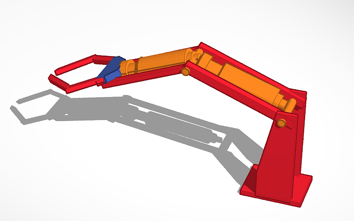 3D design Hydraulic Robotic Arm - Tinkercad