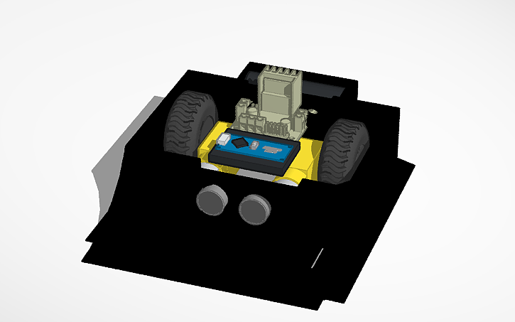3D design Copy of 11-Newton, Group B -- SumoBot Design Draft - Tinkercad