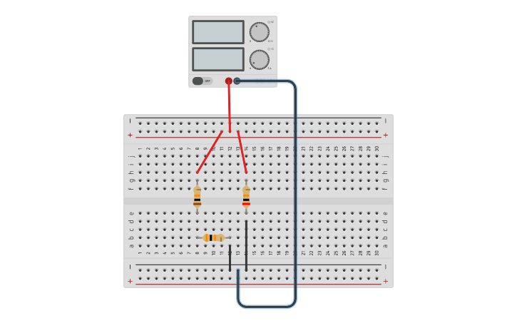Circuit design Pre-Lab 1 Q6 | Tinkercad
