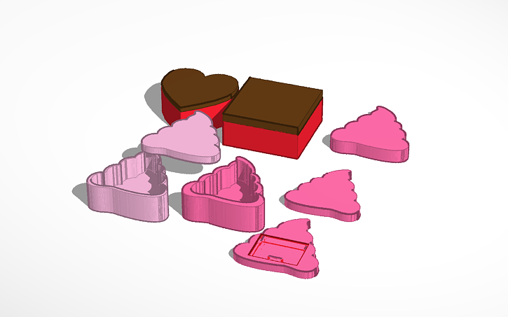 3D design Poop Box - Tinkercad