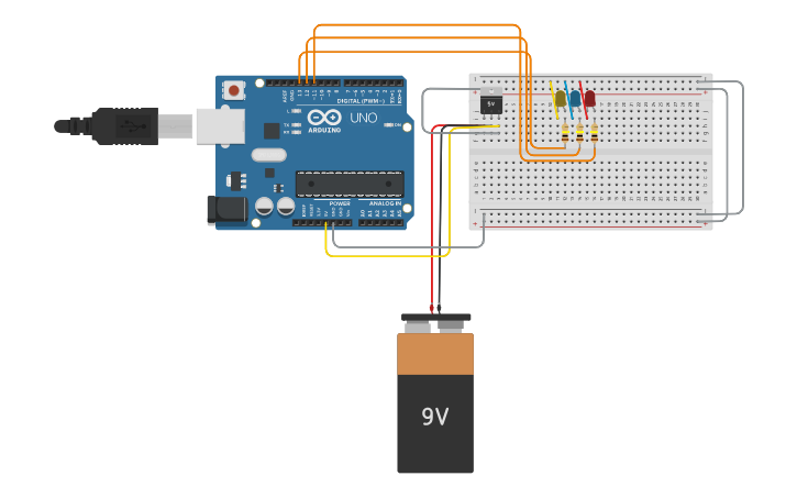 Circuit design EXP 1 - BLINKING | Tinkercad