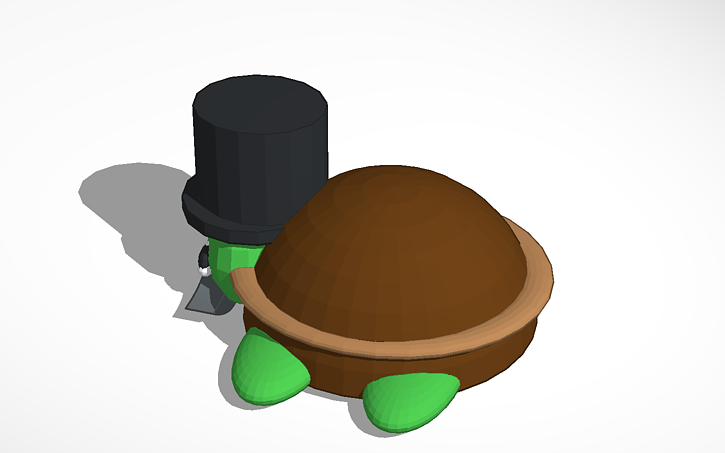3D design Sir Turtle | Tinkercad
