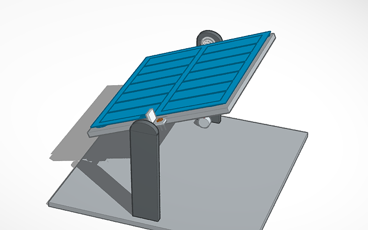 3D design Solar tracker - Tinkercad