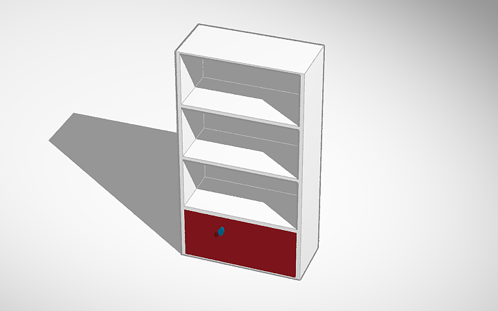 3D design BookShelf - Tinkercad