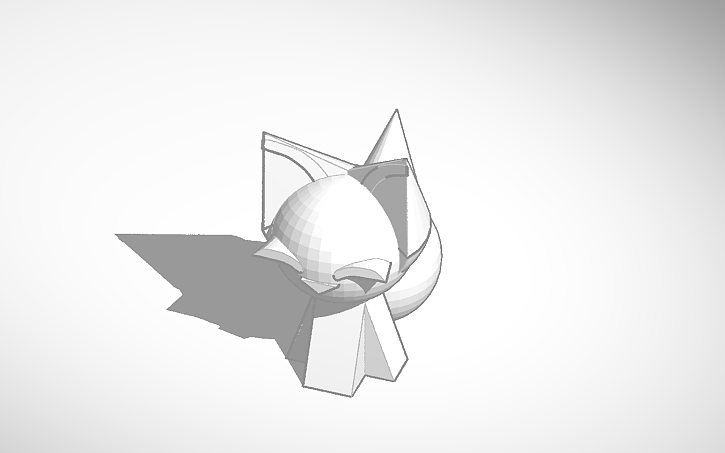 3D design fox - Tinkercad
