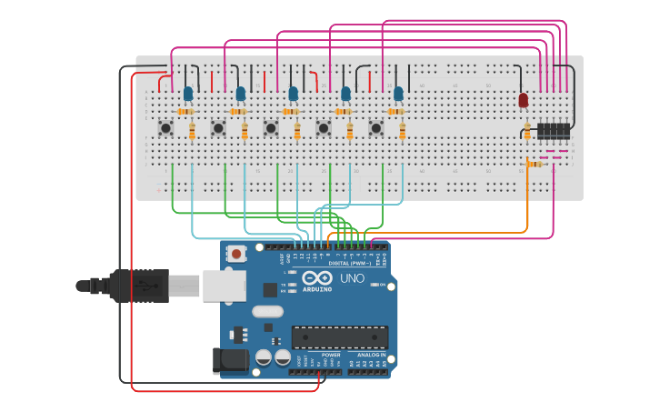 Circuit design RTS - Tinkercad