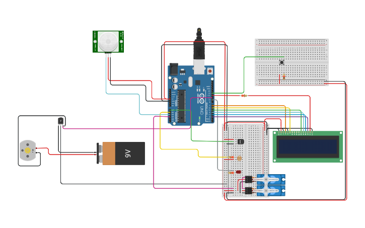 Circuit design green house helix - Tinkercad
